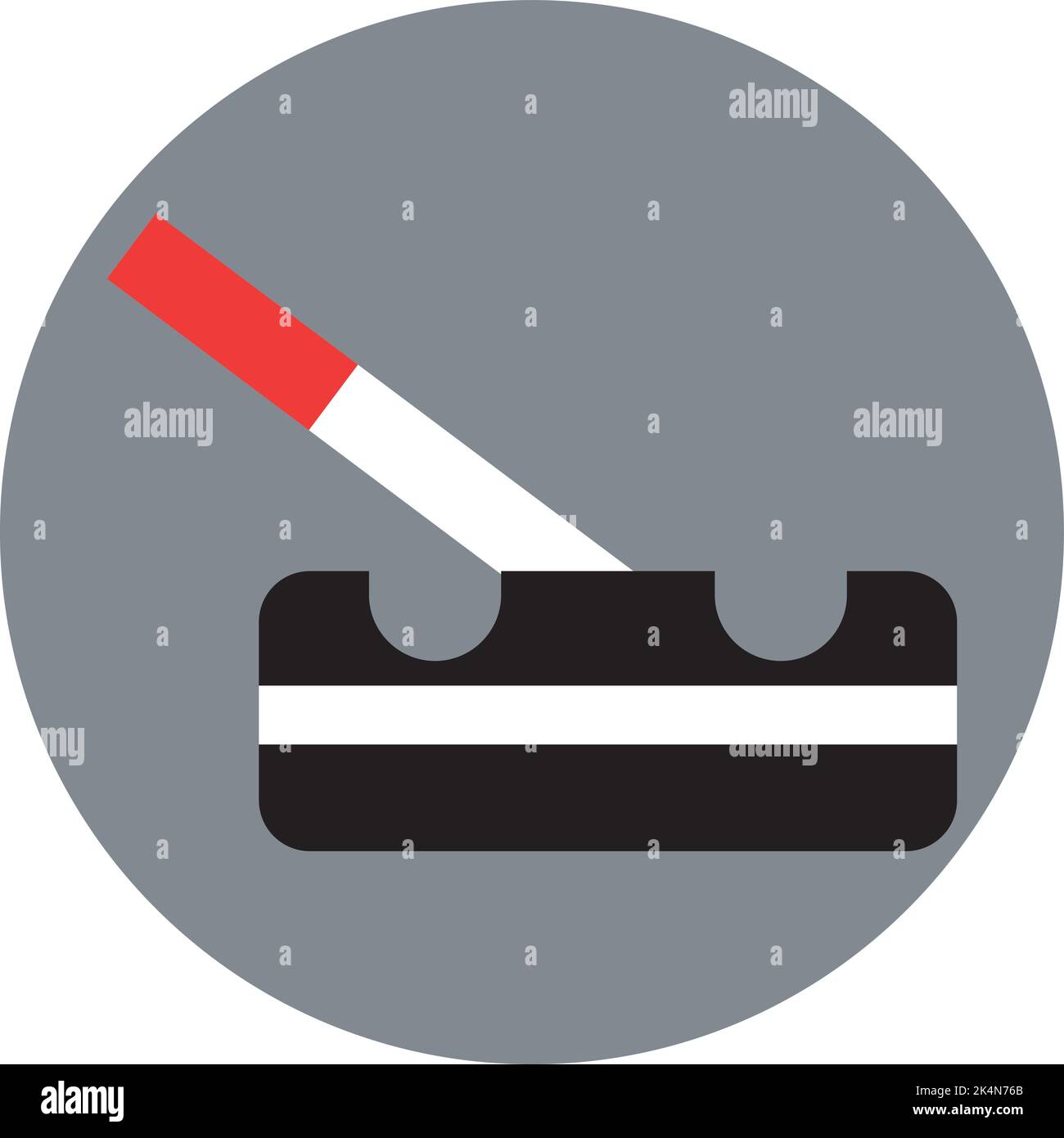 Black ashtray Stock Vector Images - Alamy