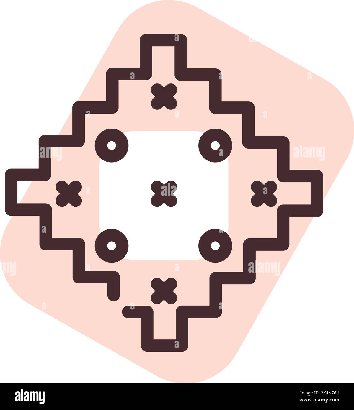 Textil pattern, illustration, vector on a white background Stock Vector ...