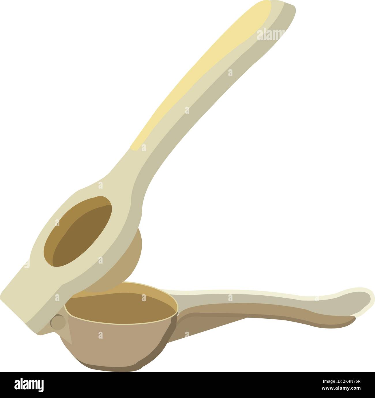 Old lemon squeezer, illustration, vector on a white background Stock ...