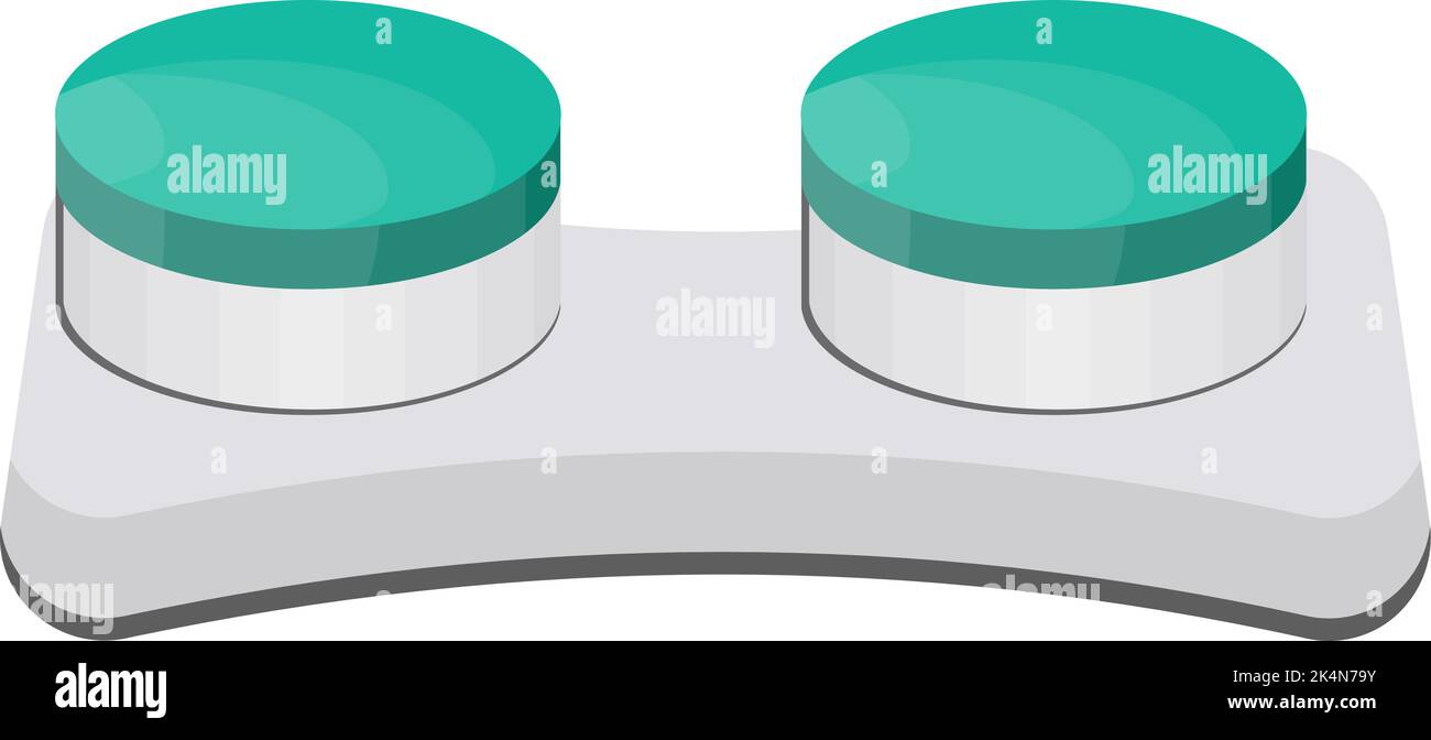 Lense holder box, illustration, vector on a white background Stock ...