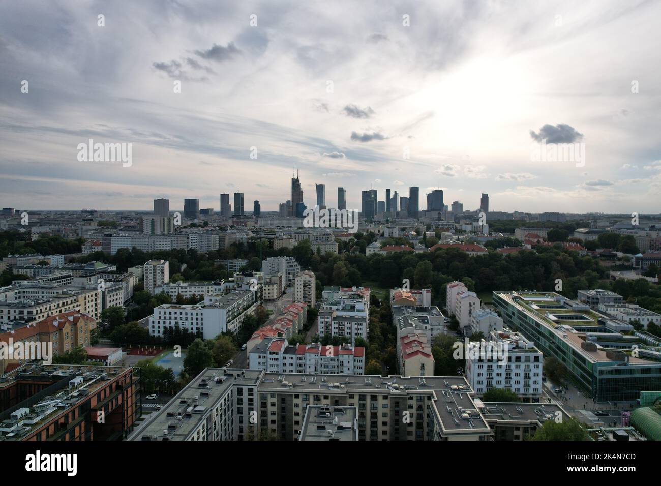Warsaw residential building trees hi-res stock photography and images ...