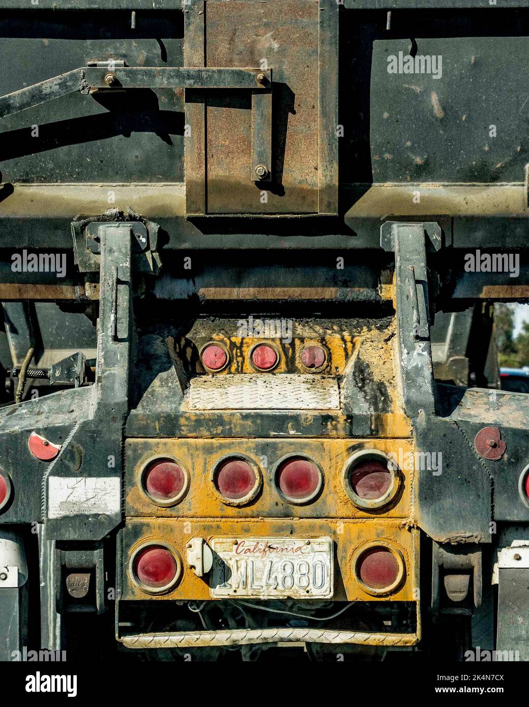 Tailgate of Trucks on the Highways Stock Photo - Alamy