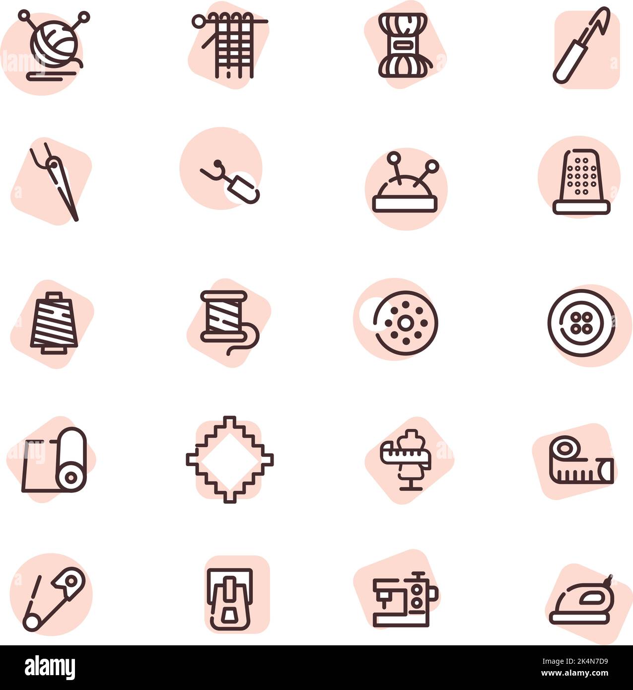 Textile produce, illustration, vector on a white background Stock ...