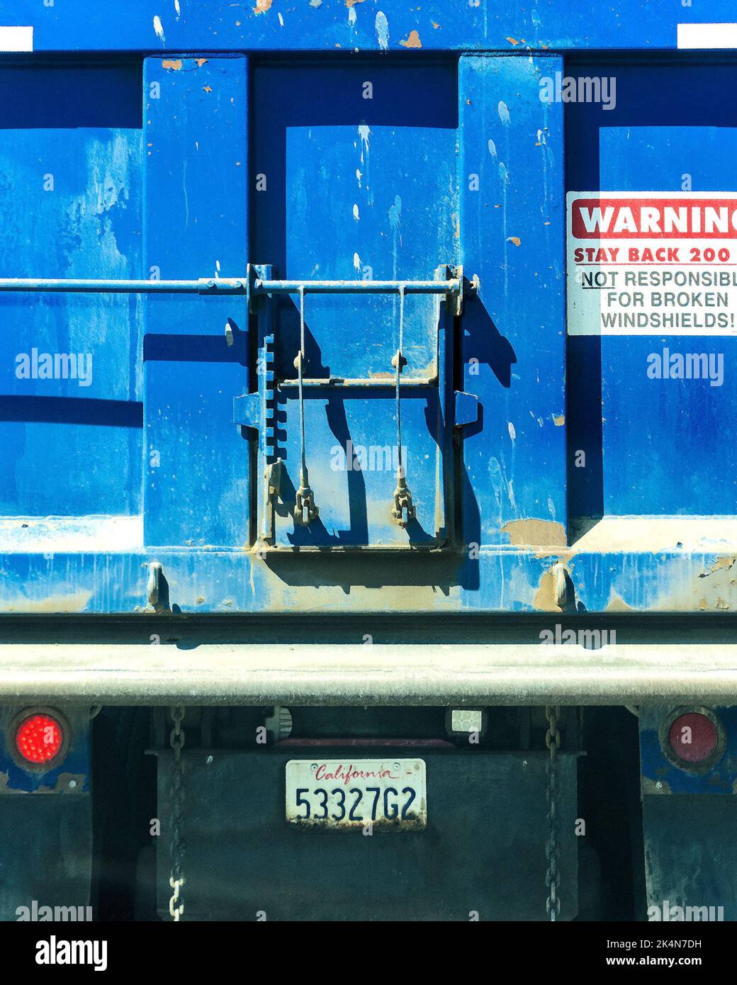 Tailgate of Trucks on the Highways Stock Photo - Alamy
