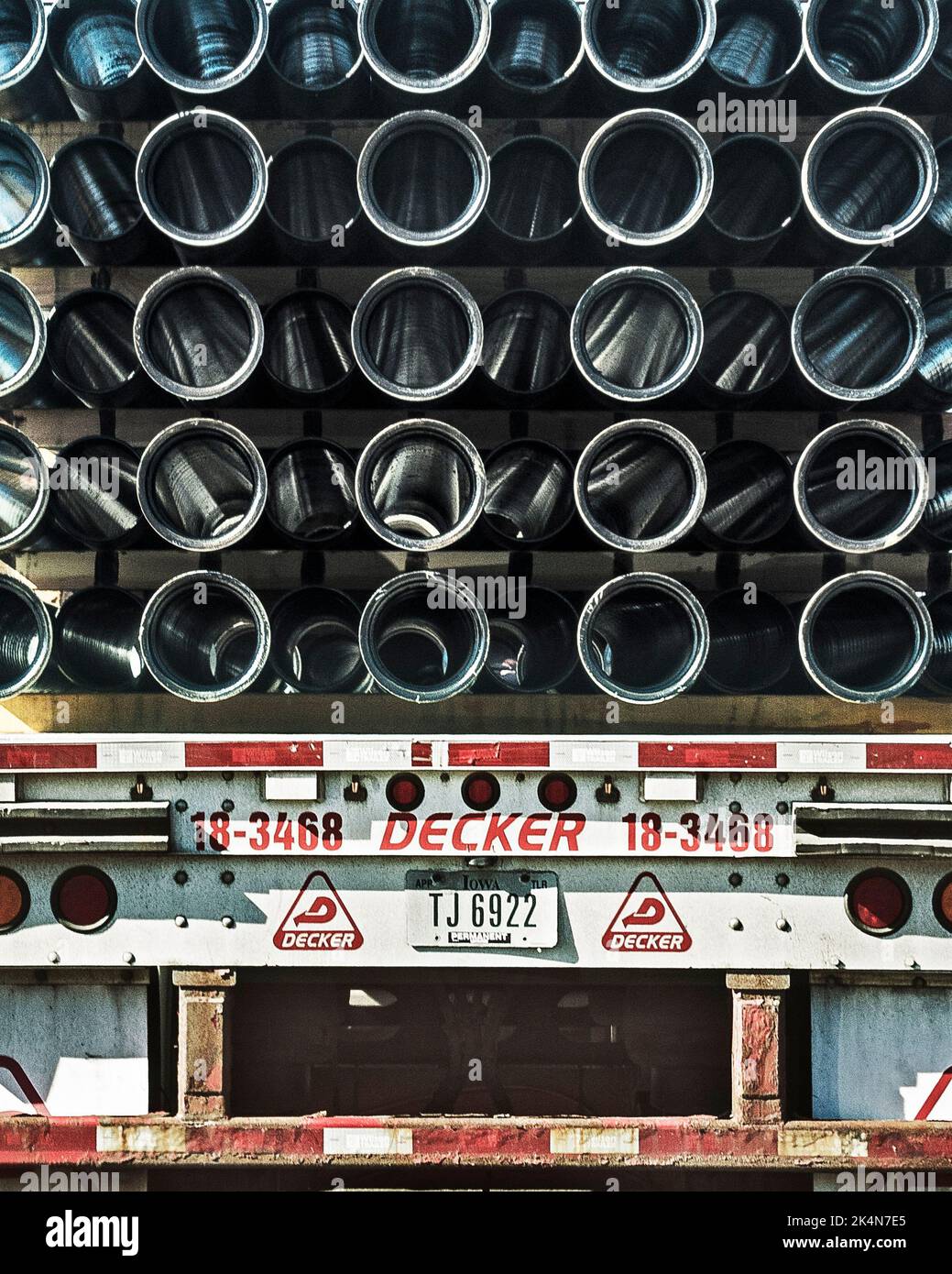 Tailgate of Trucks on the Highways Stock Photo - Alamy