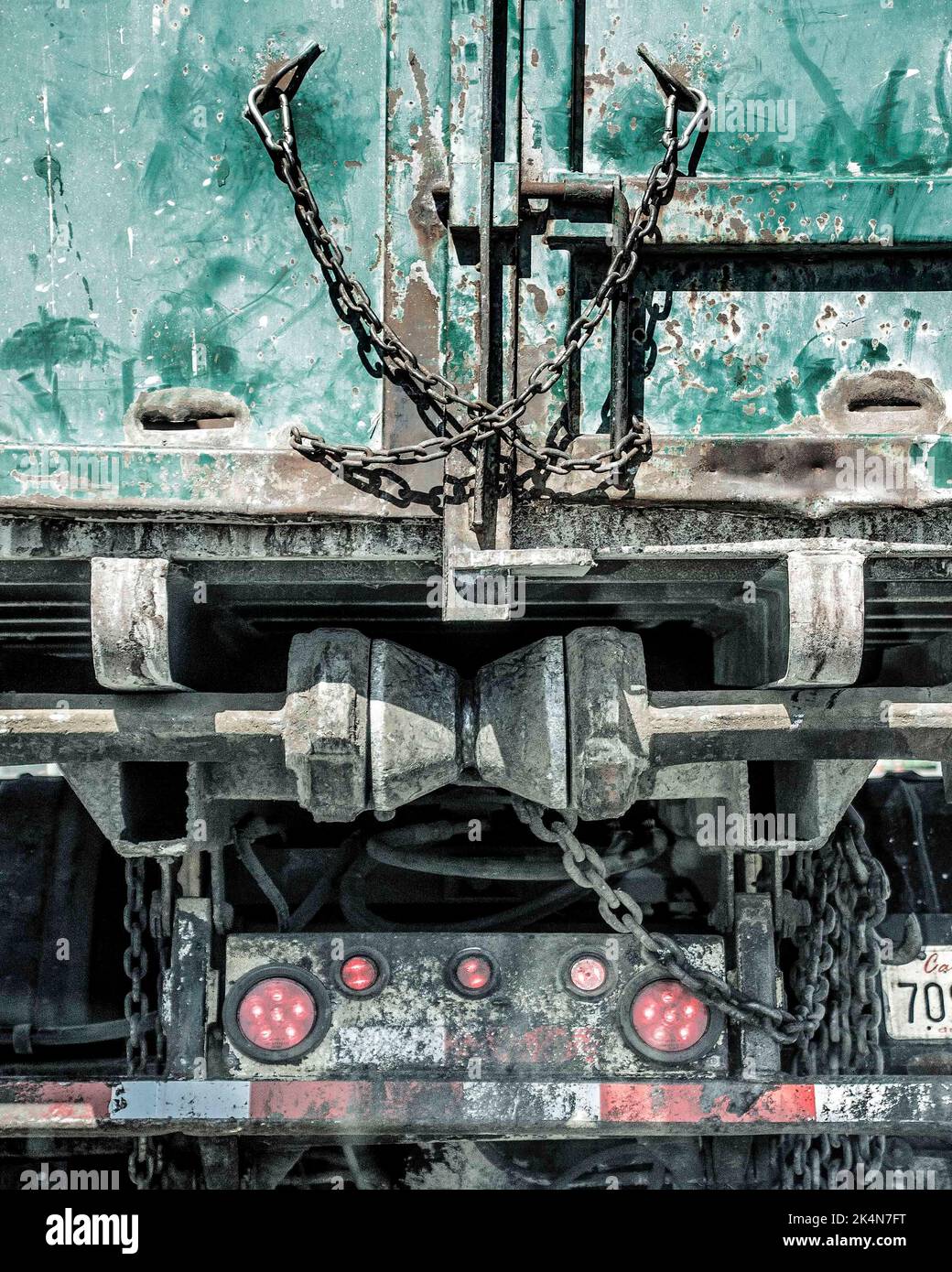 Tailgate of Trucks on the Highways Stock Photo - Alamy
