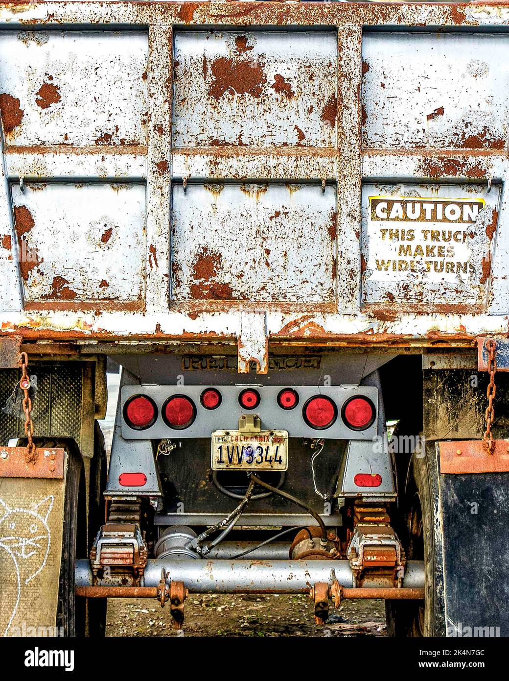 Tailgate of Trucks on the Highways Stock Photo - Alamy