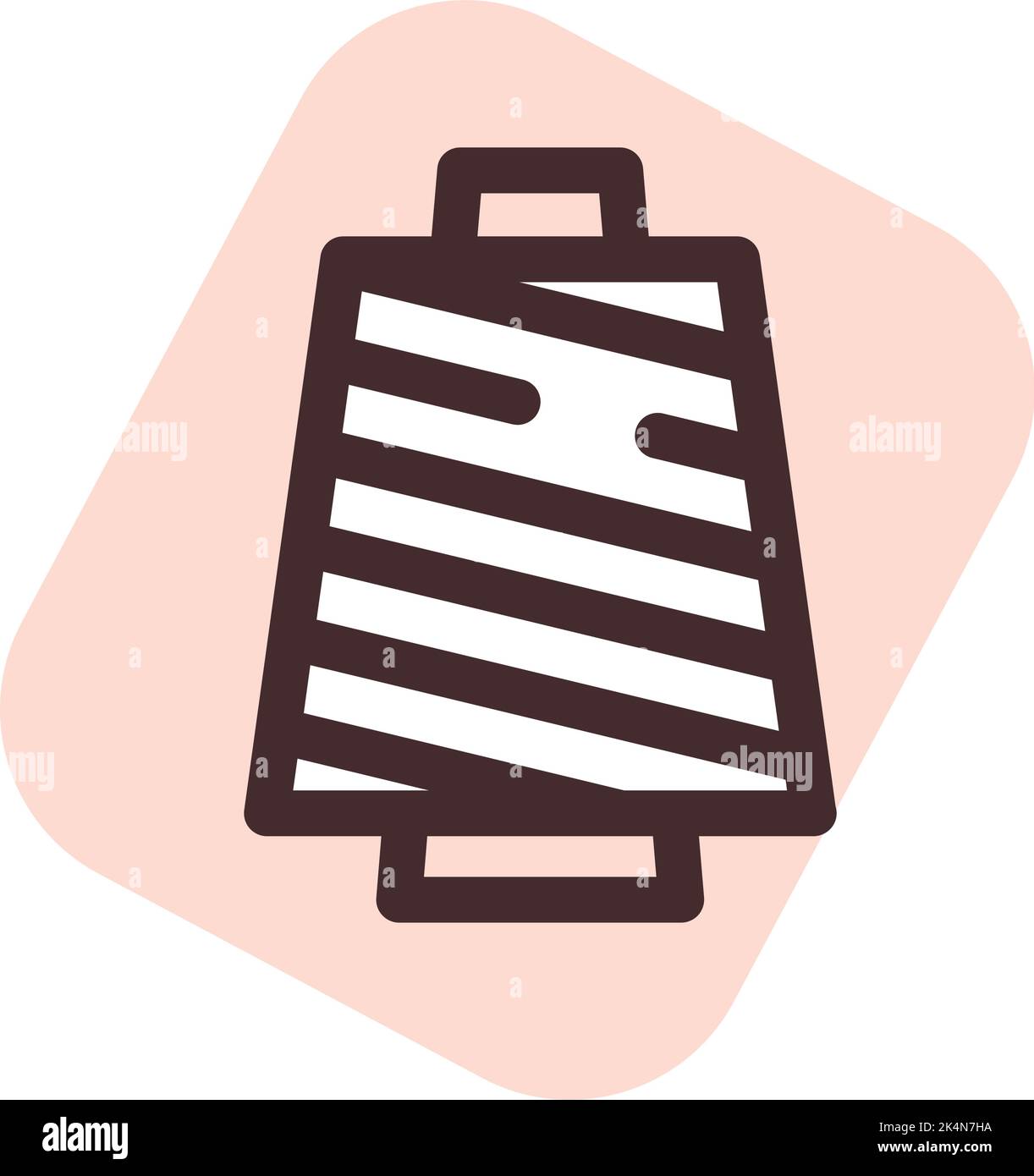 Spool of thread, illustration, vector on a white background Stock ...