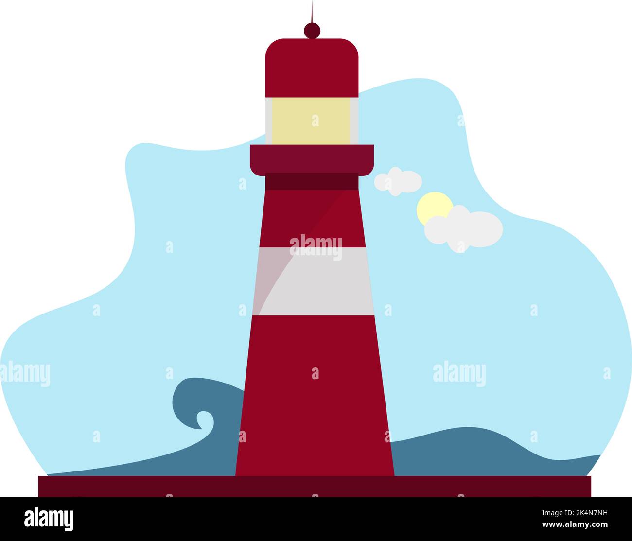 Red white landmark on hi-res stock photography and images - Alamy