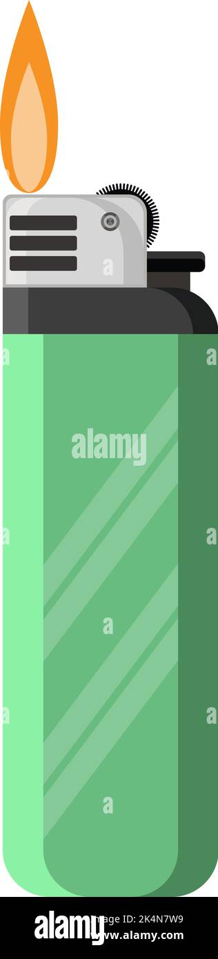 Cigarette lighter isolated on white Stock Vector Images - Alamy