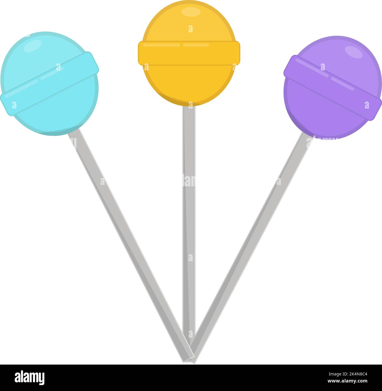 Sweet lolipops, illustration, vector on a white background Stock Vector ...