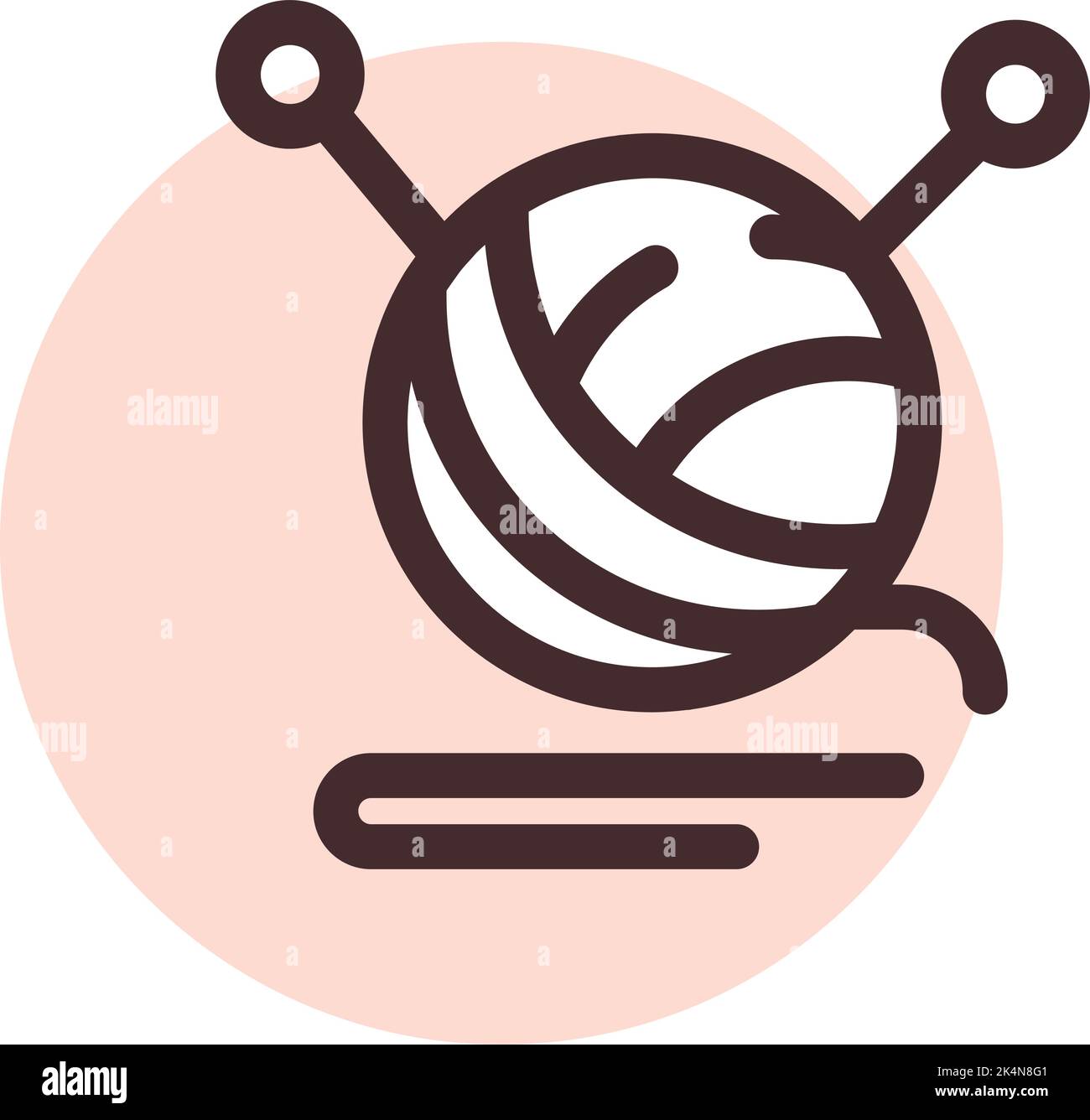 Textile yarn, illustration, vector on a white background Stock Vector ...