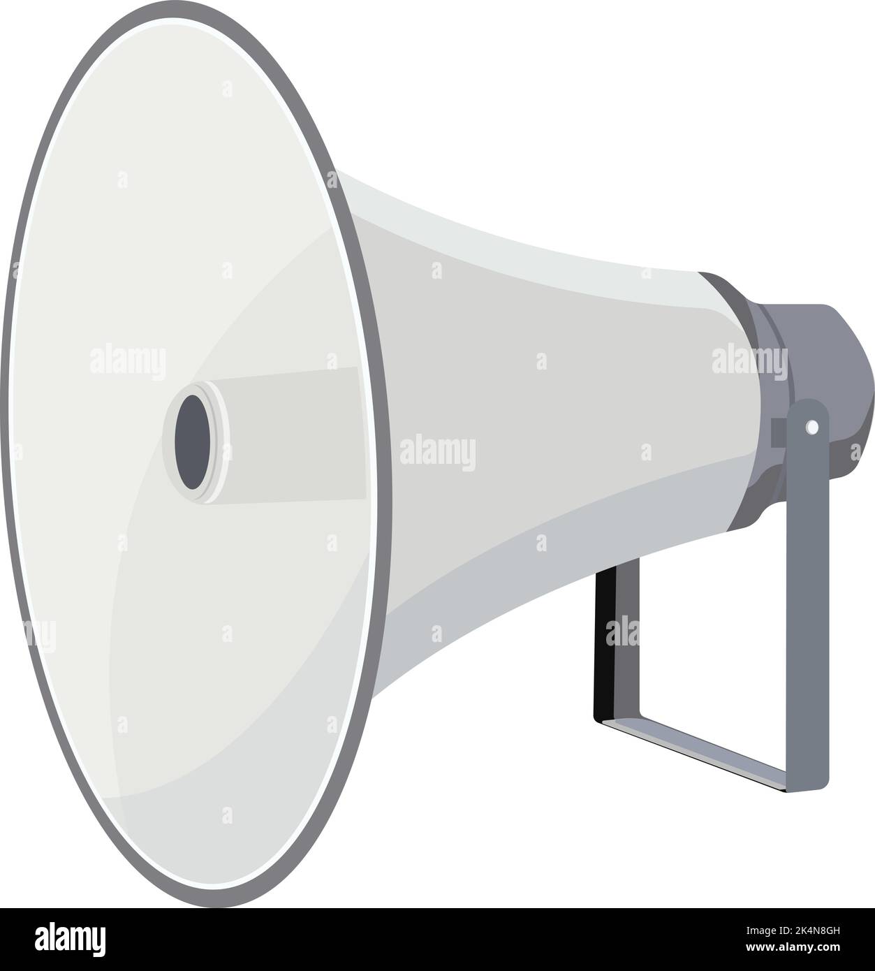 White loudspeaker, illustration, vector on a white background Stock ...