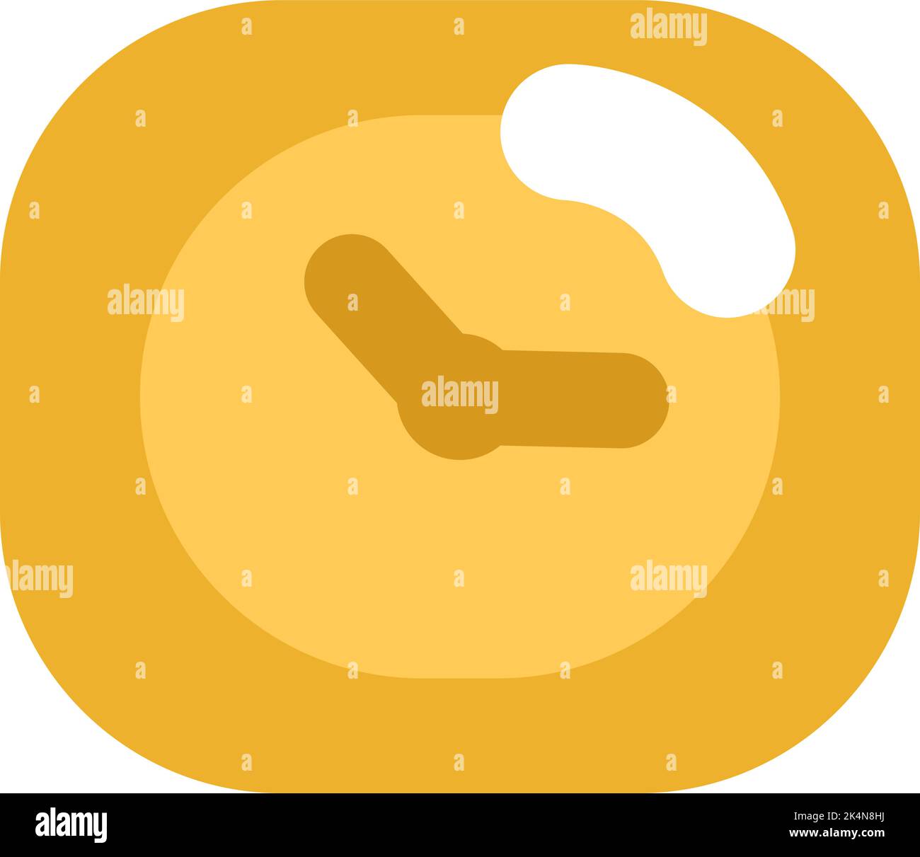 Workplace clock, illustration, vector on a white background Stock ...