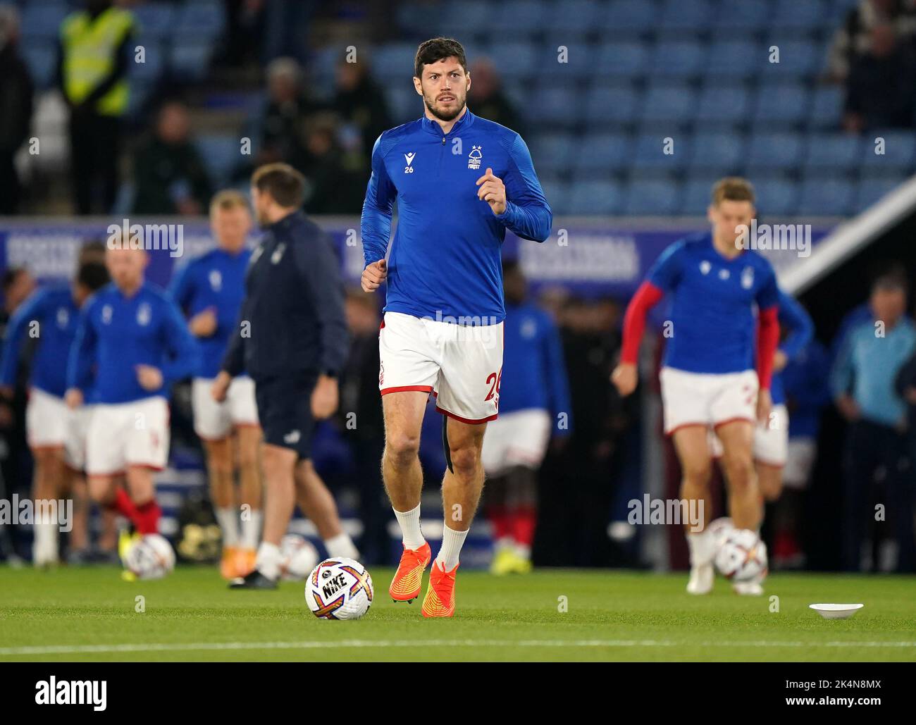 Nottingham Forest's Scott McKenna warming up prior to kick-off during ...