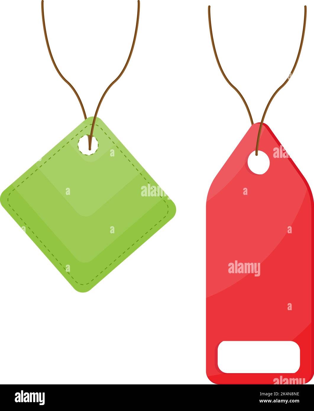 Luggage tag white background Stock Vector Images - Alamy
