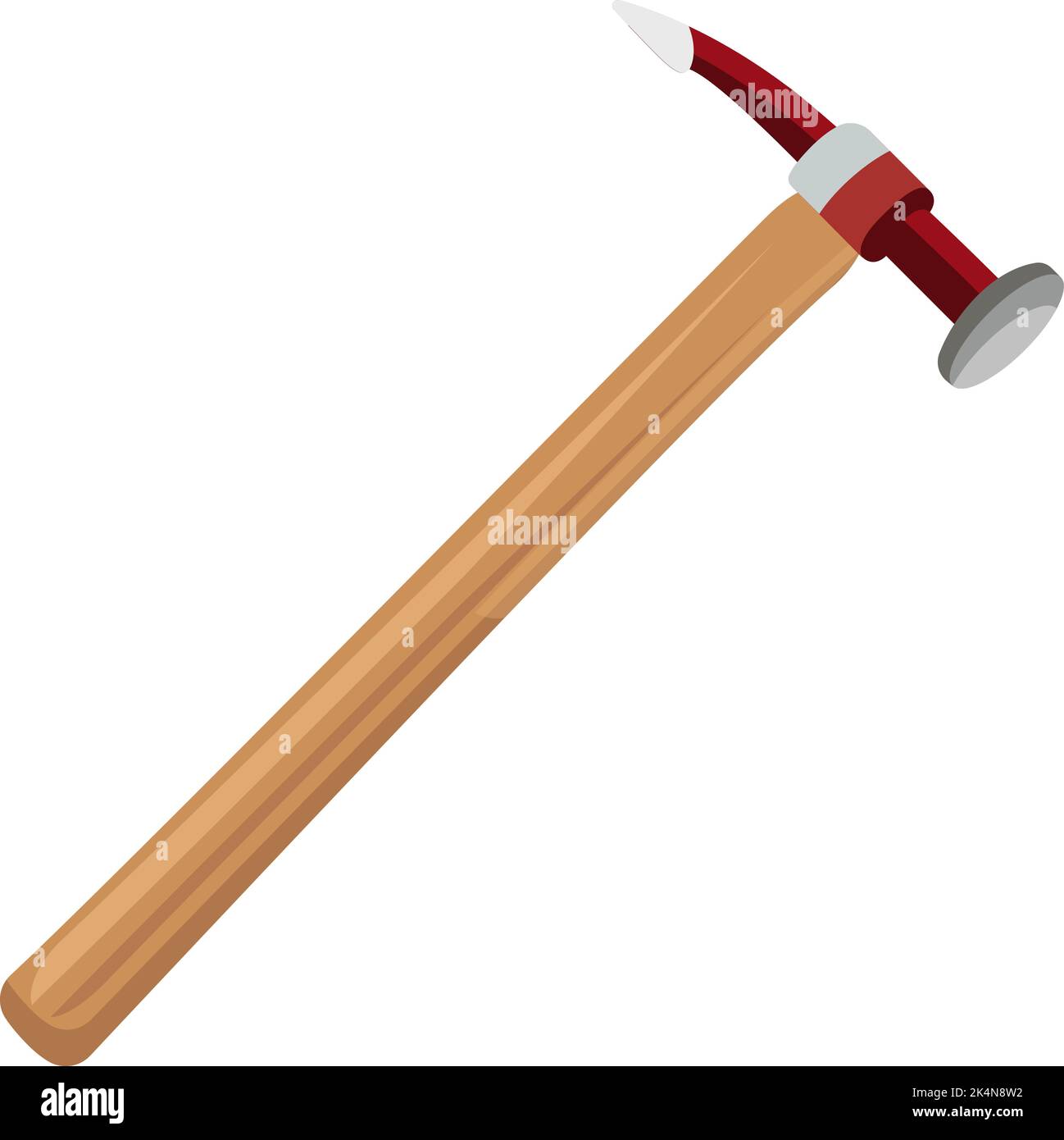 Mechanic hammer, illustration, vector on a white background Stock ...