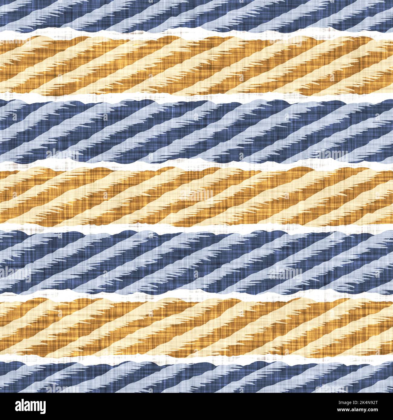 Seamless French country kitchen stripe fabric pattern print. Blue ...