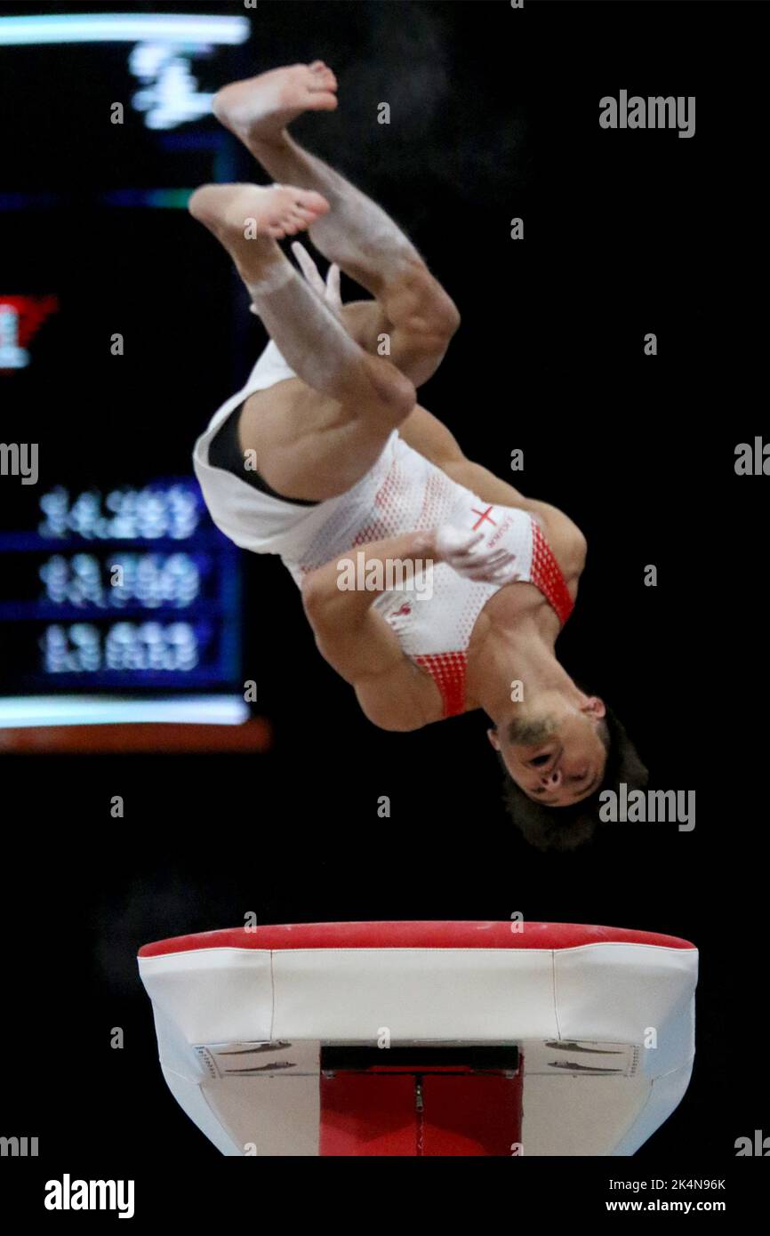 Jake JARMAN of England wins gold in the Men's Vault - Final at the 2022 ...
