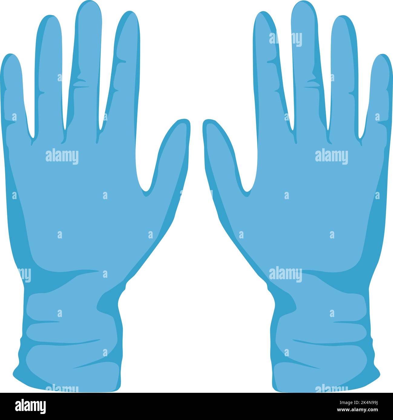 Medical gloves, illustration, vector on a white background Stock Vector ...