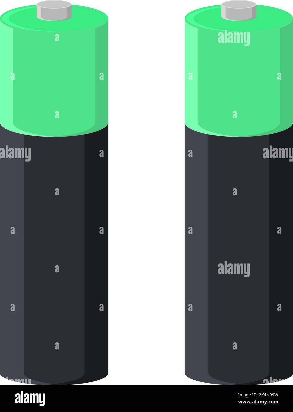 AA battery, illustration, vector on a white background Stock Vector ...