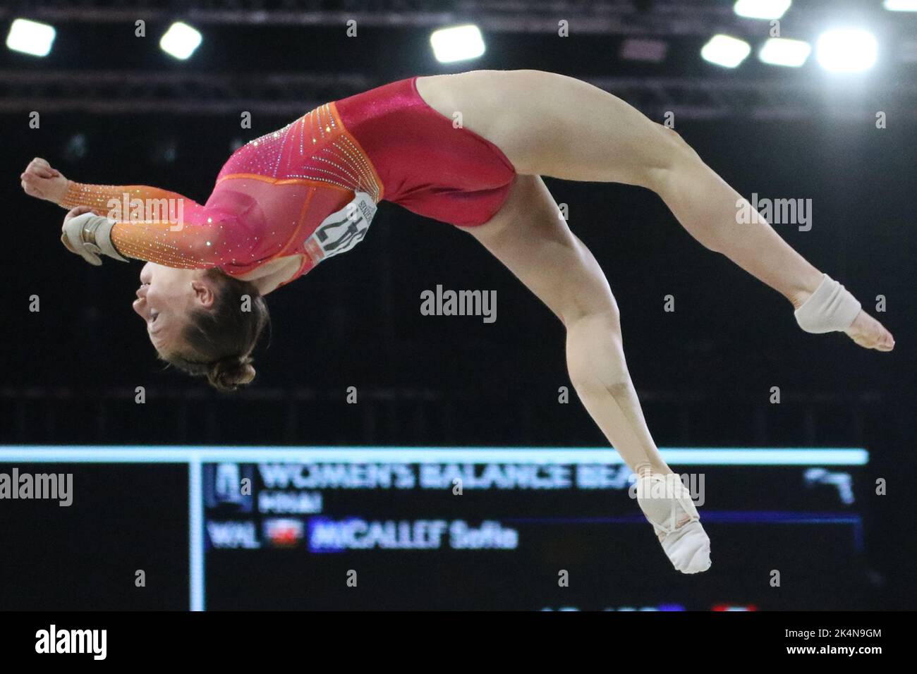Sofia MICALLEF of Wales in the Women's Balance Beam - Final at the 2022 ...
