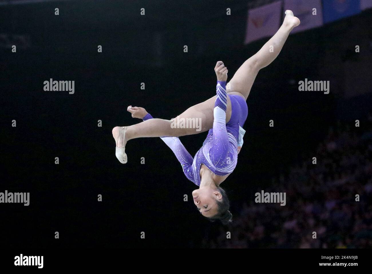 Jea MARACHA of Wales in the Women's Balance Beam - Final at the 2022 ...