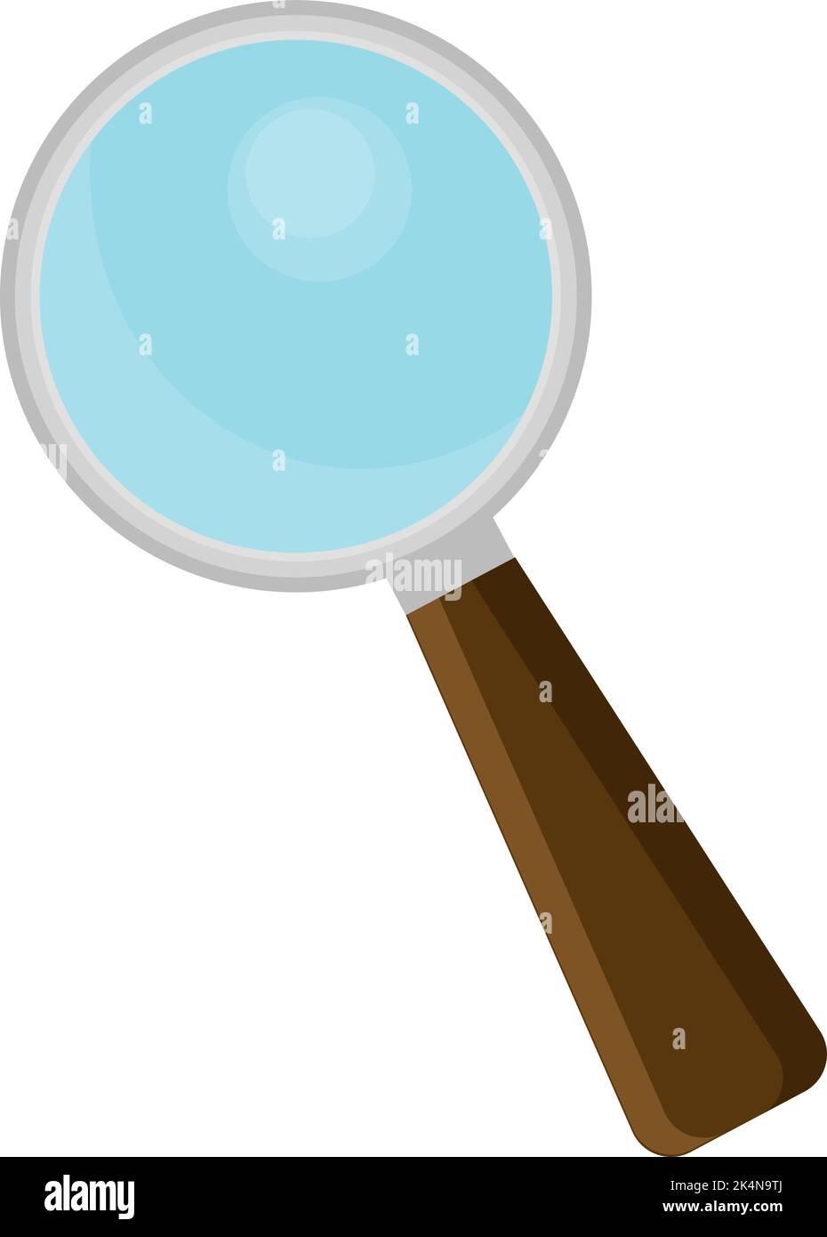 Optical magnifier, illustration, vector on a white background Stock ...
