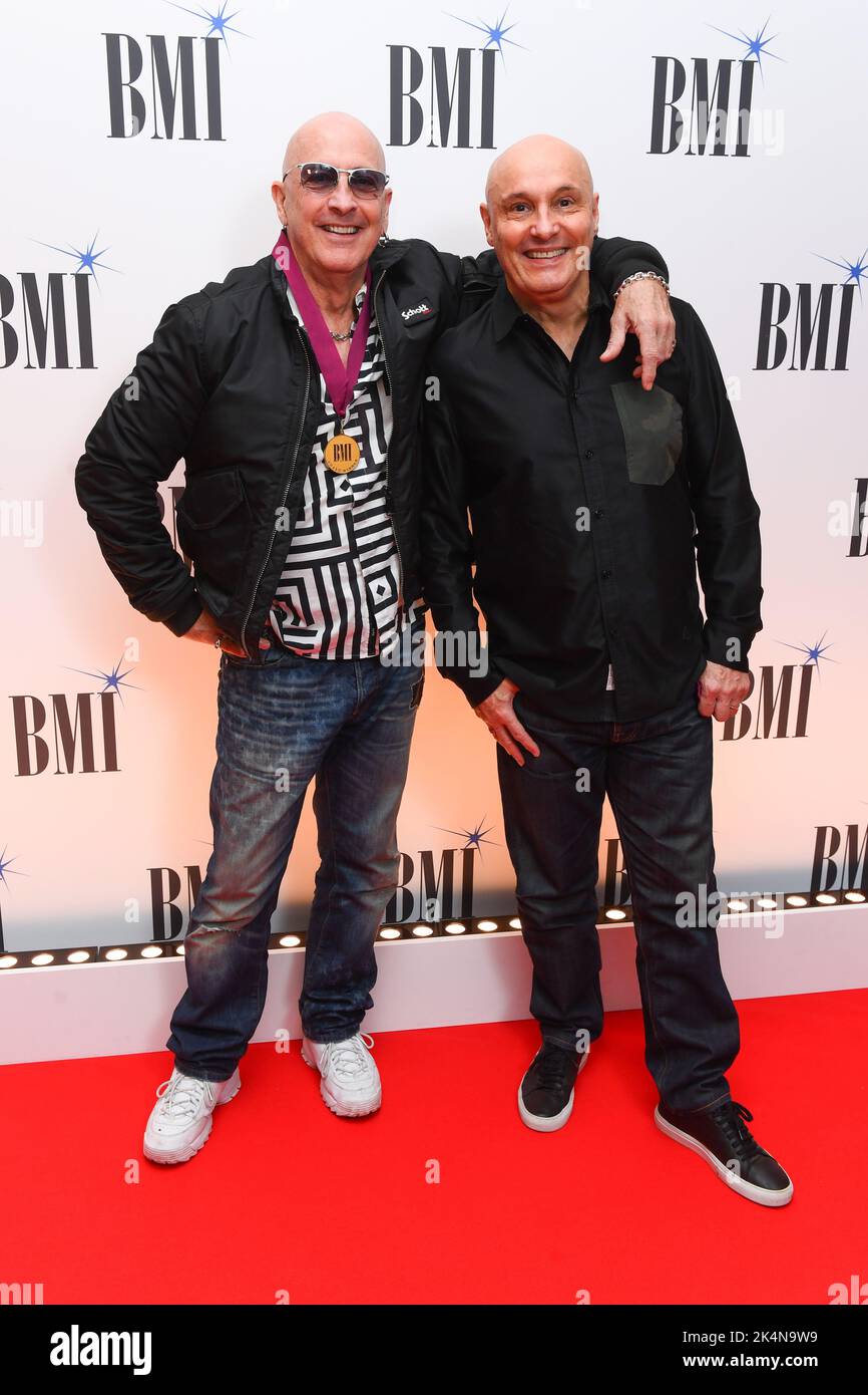 London, UK. 3 October 2022. Fred and Richard Fairbrass of Right Said ...