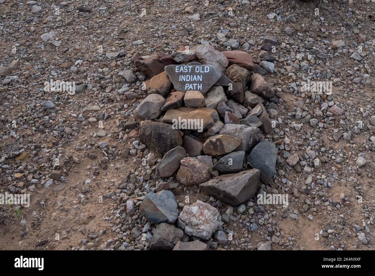 A description board for the trail in Tucson, Arizona Stock Photo - Alamy