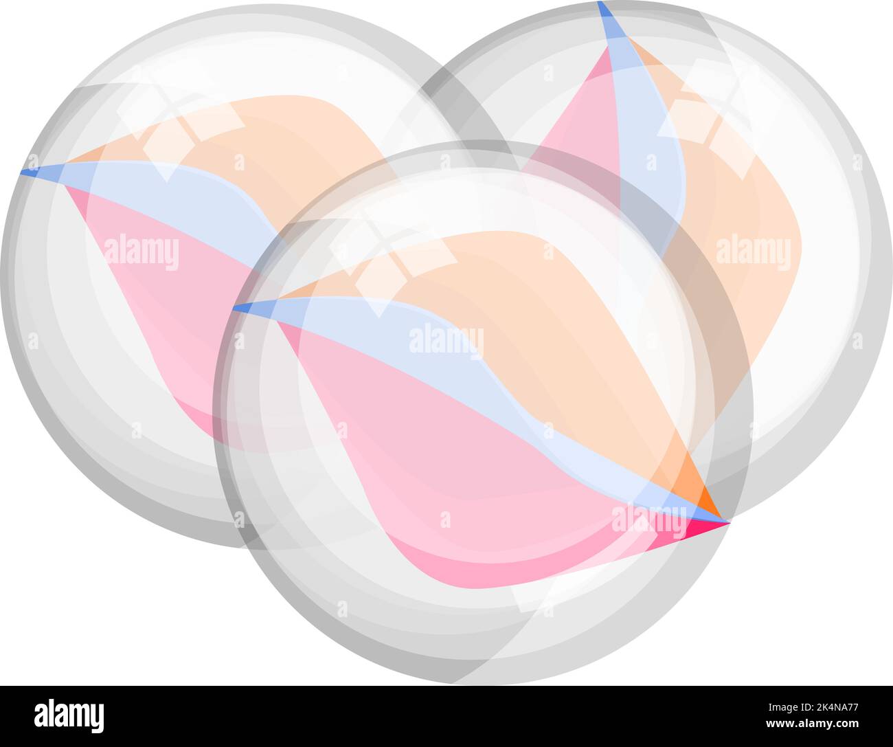 Pink marble balls, illustration, vector on a white background Stock ...