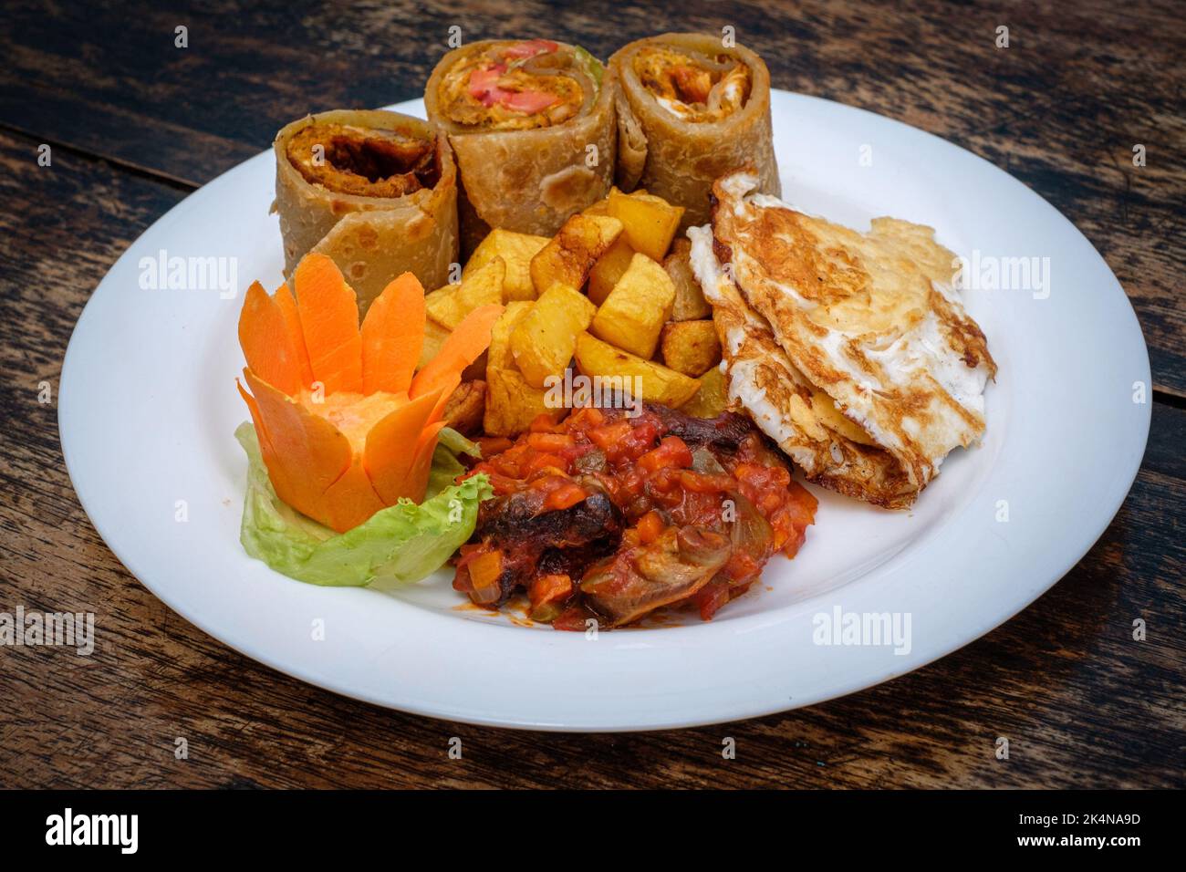 Ugandan Rolex, commonly referred to as Rolex, is a popular food item in ...