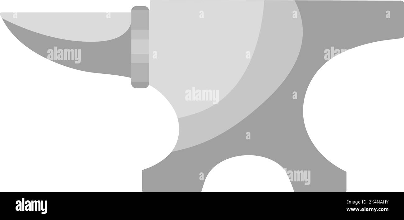 Industrial anvil, illustration, vector on a white background Stock ...