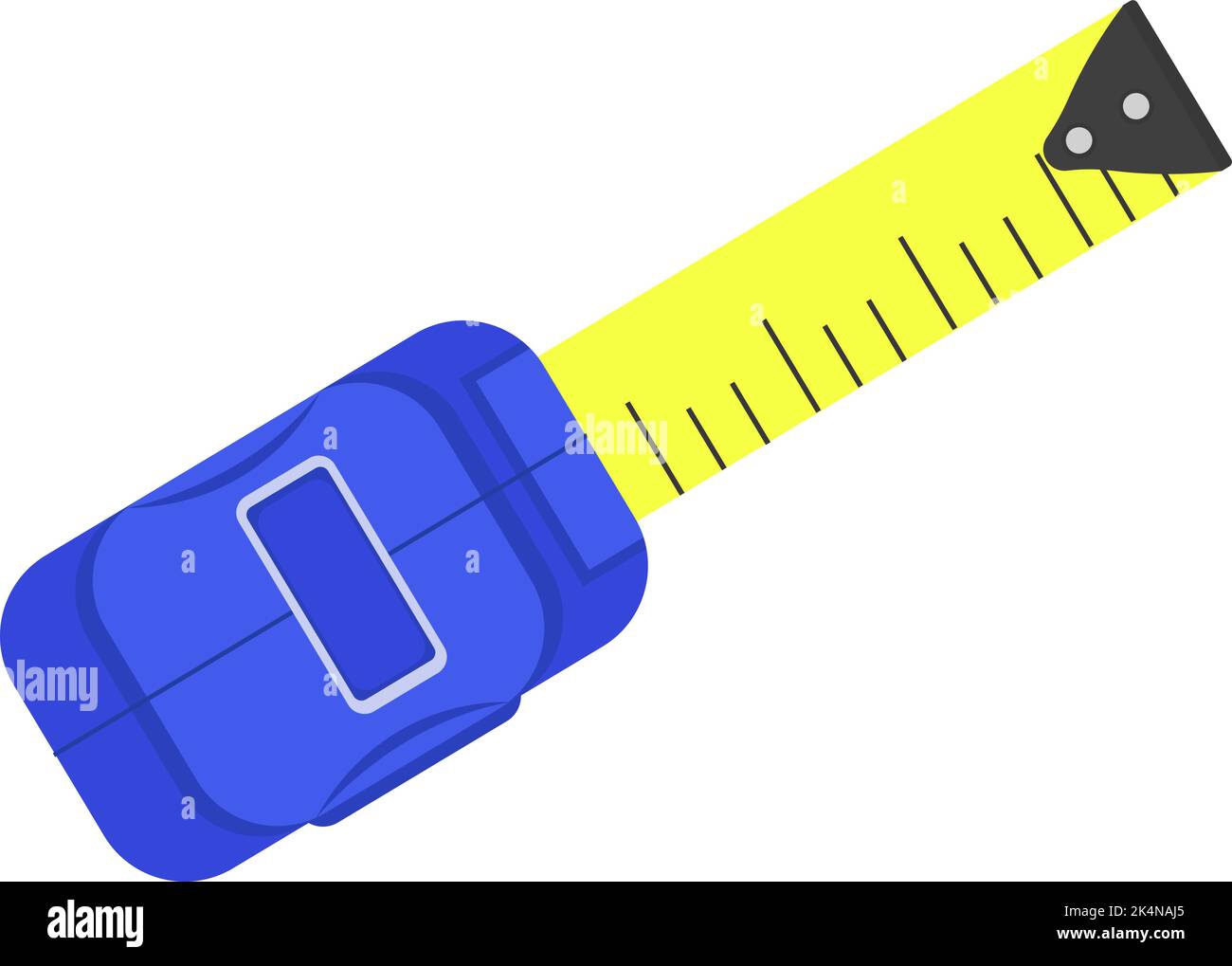 Measuring tape, illustration, vector on a white background Stock Vector ...