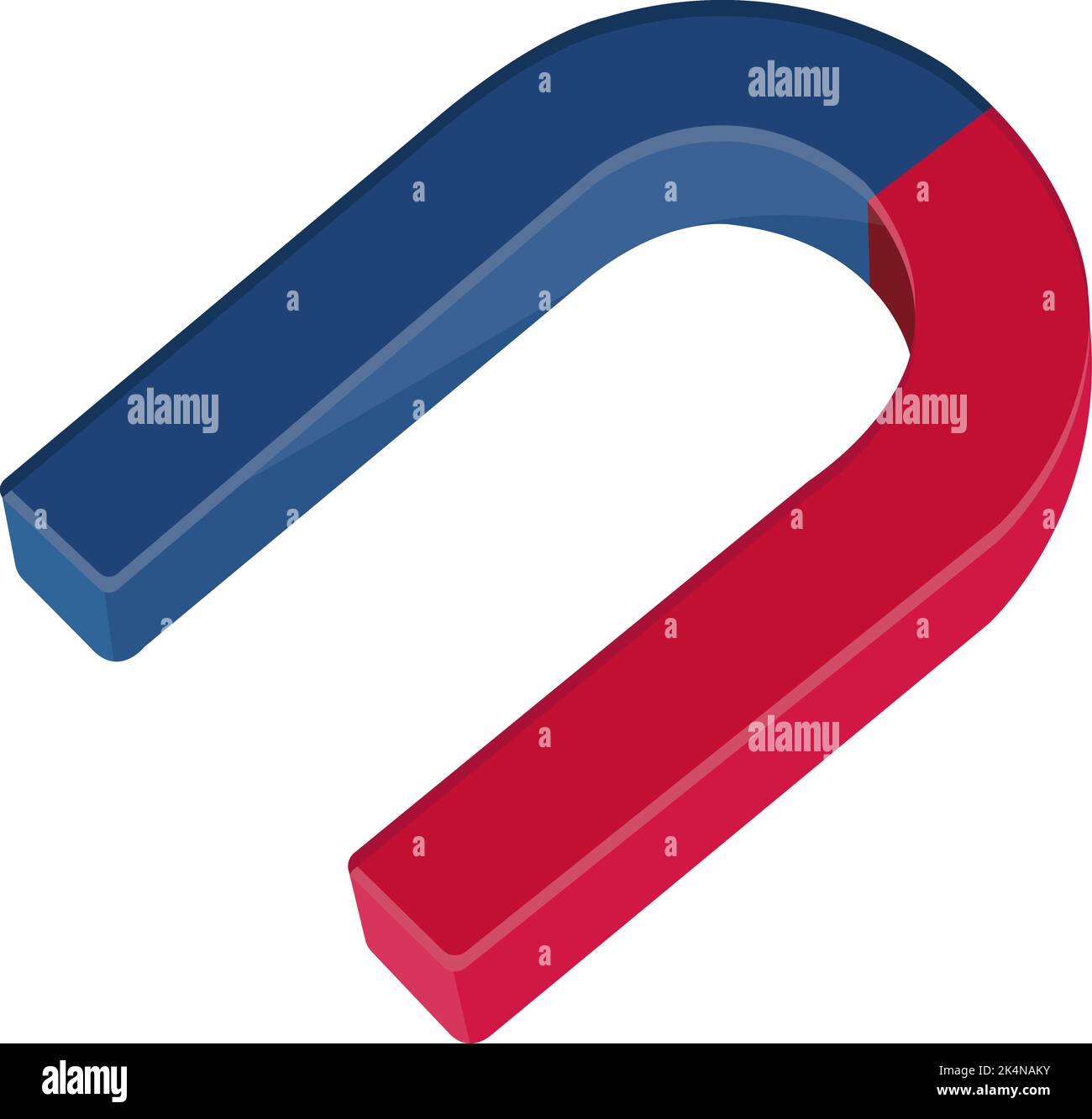 Metal magnet, illustration, vector on a white background Stock Vector ...