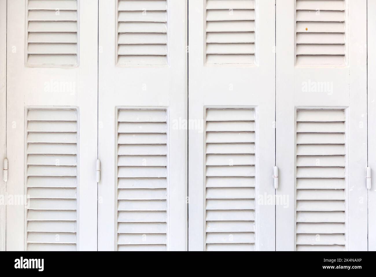 Window closed shutters background, texture. Traditional Greek island ...