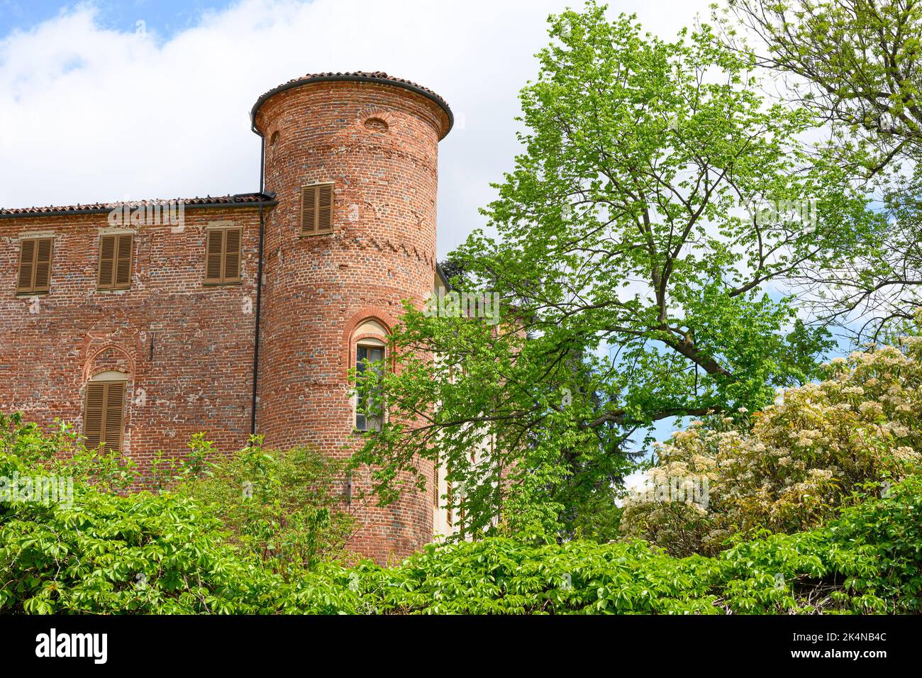 Pralormo, Italy, May 2022 The beautiful castle of Pralormo dating back ...