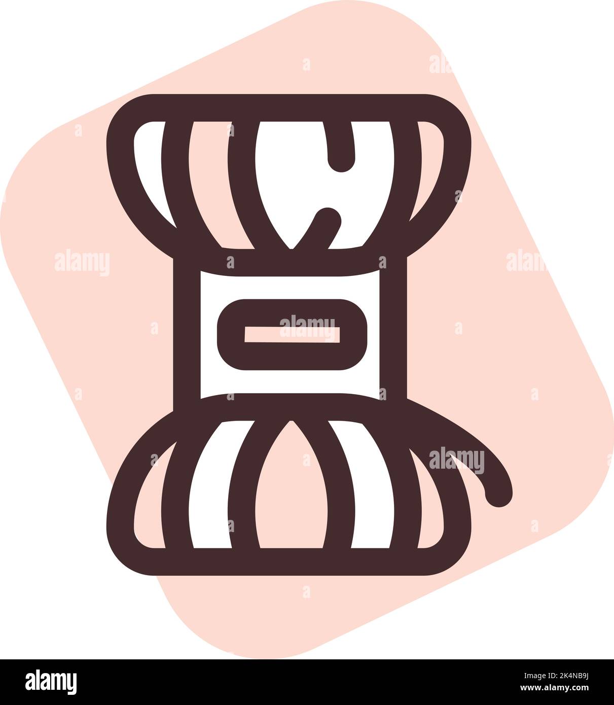 Pack of textile yarn, illustration, vector on a white background Stock ...