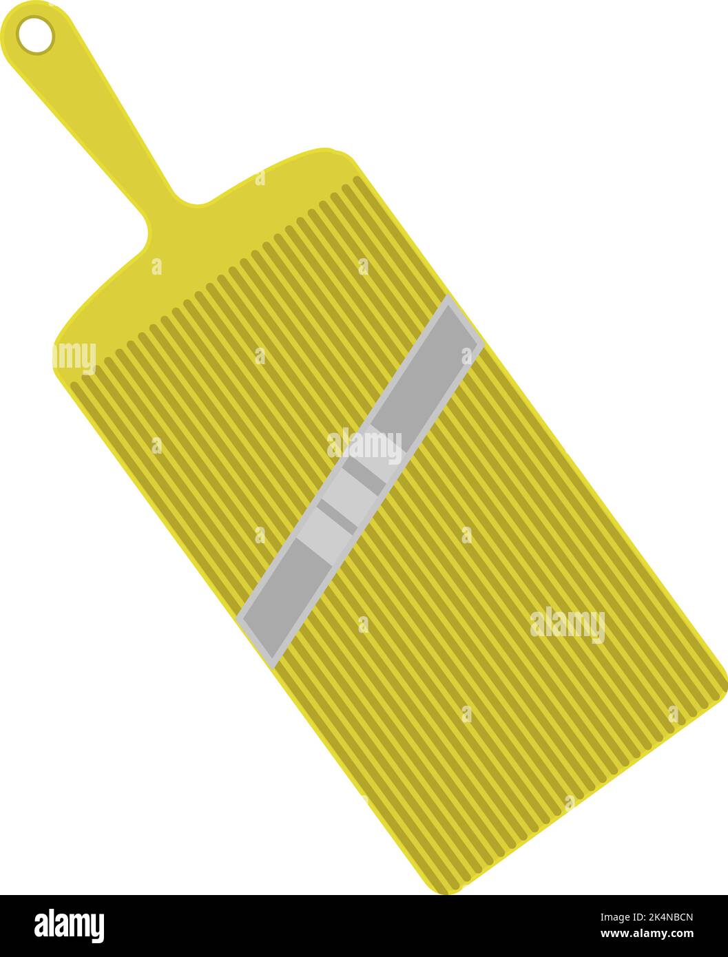 Yellow mandoline slicer, illustration, vector on a white background ...