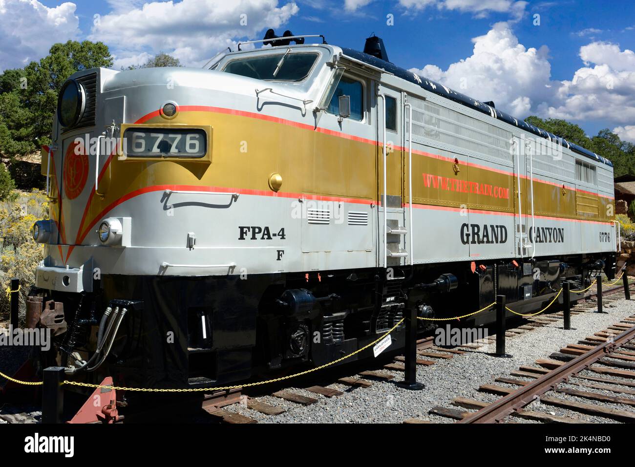 The Grand Canyon Railway diesel EMD F-40PH locomotive at the Grand ...