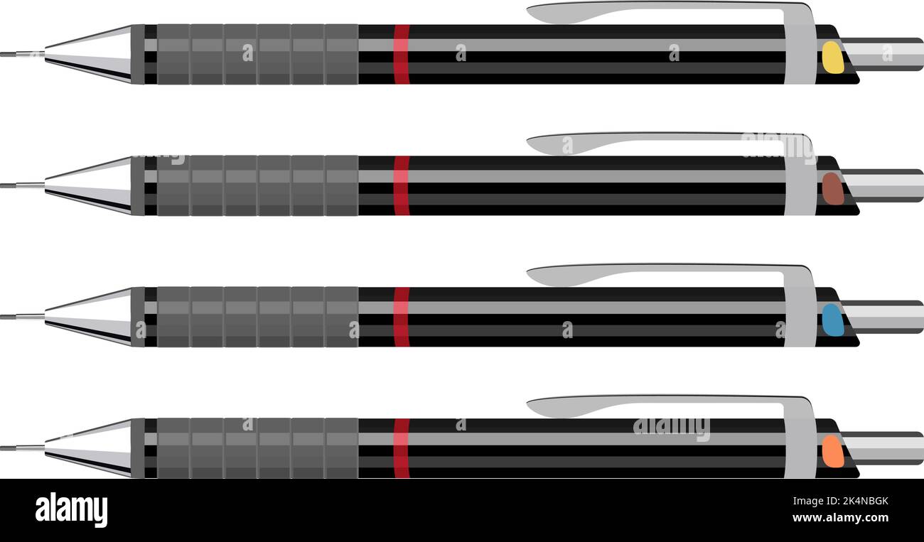 Mechanical pencils Stock Vector Images - Alamy