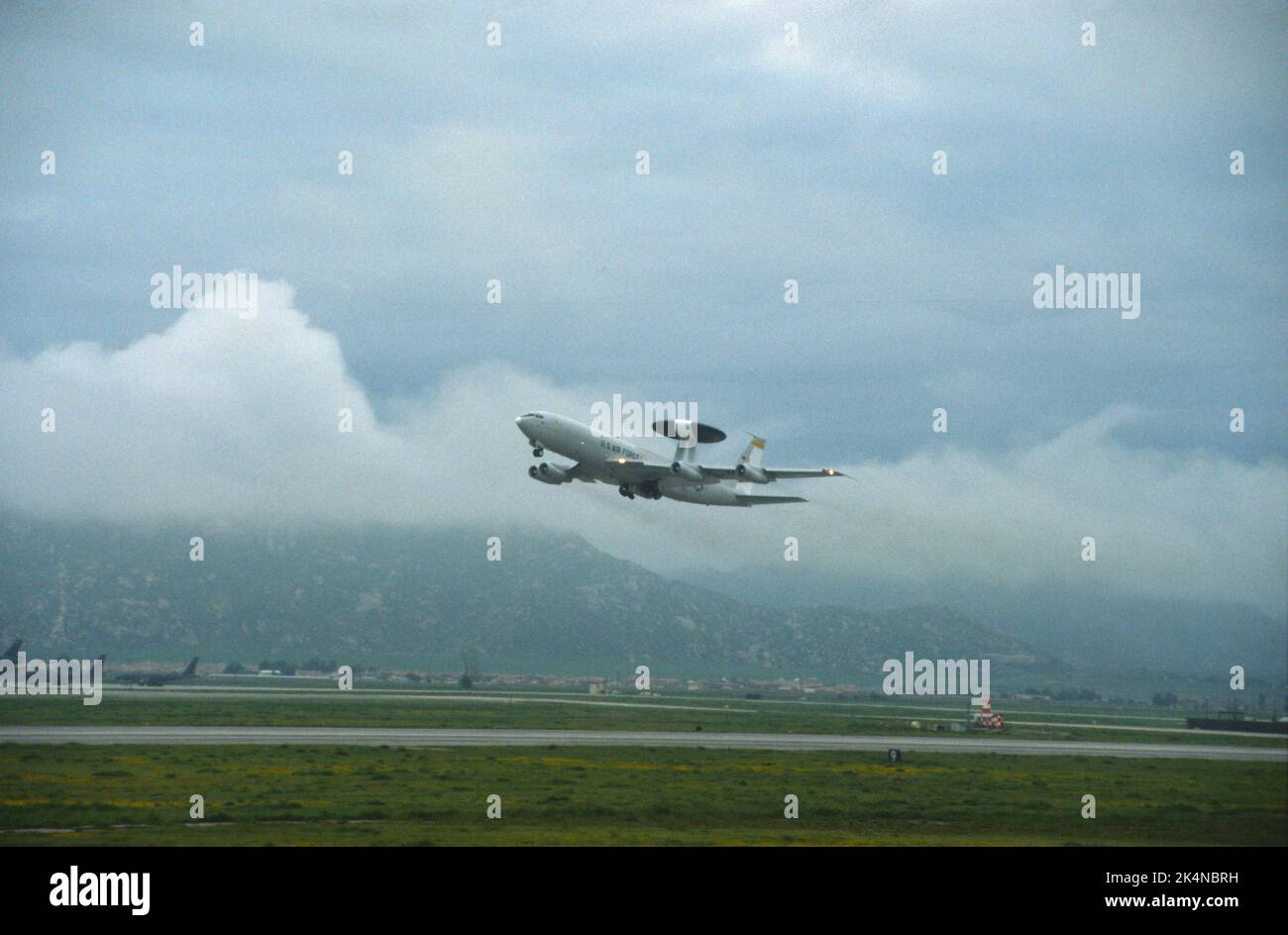 United States Air Force E-3 Sentry AWACS takes off Stock Photo - Alamy