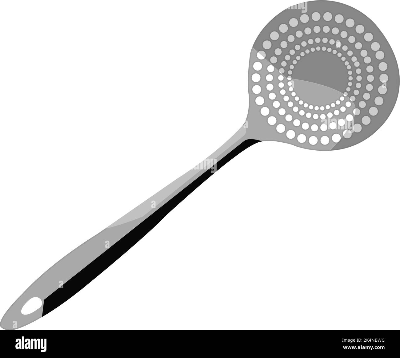 Skimmer mesh tool, illustration, vector on a white background Stock ...