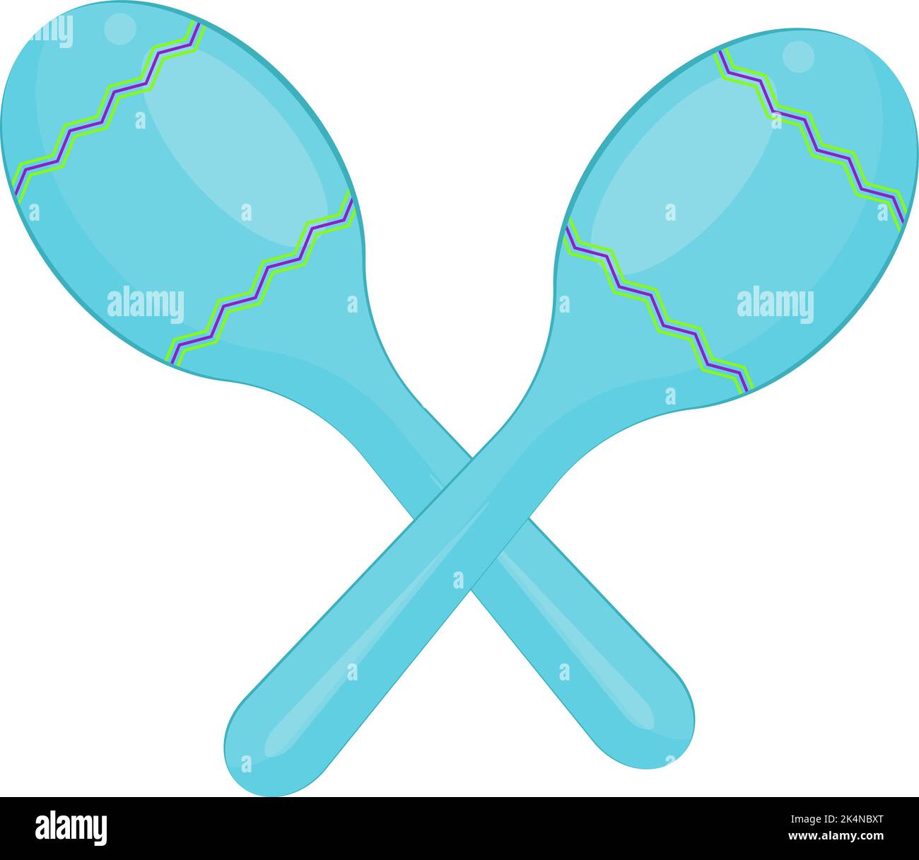 Traditional maracas, illustration, vector on a white background Stock ...