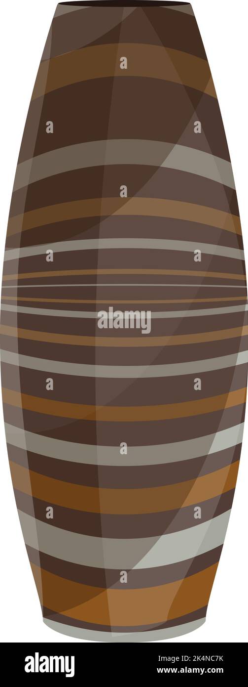 Tall wooden vase Stock Vector Images - Alamy