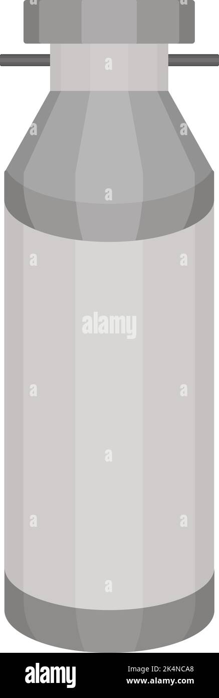 Milk can, illustration, vector on a white background Stock Vector Image ...