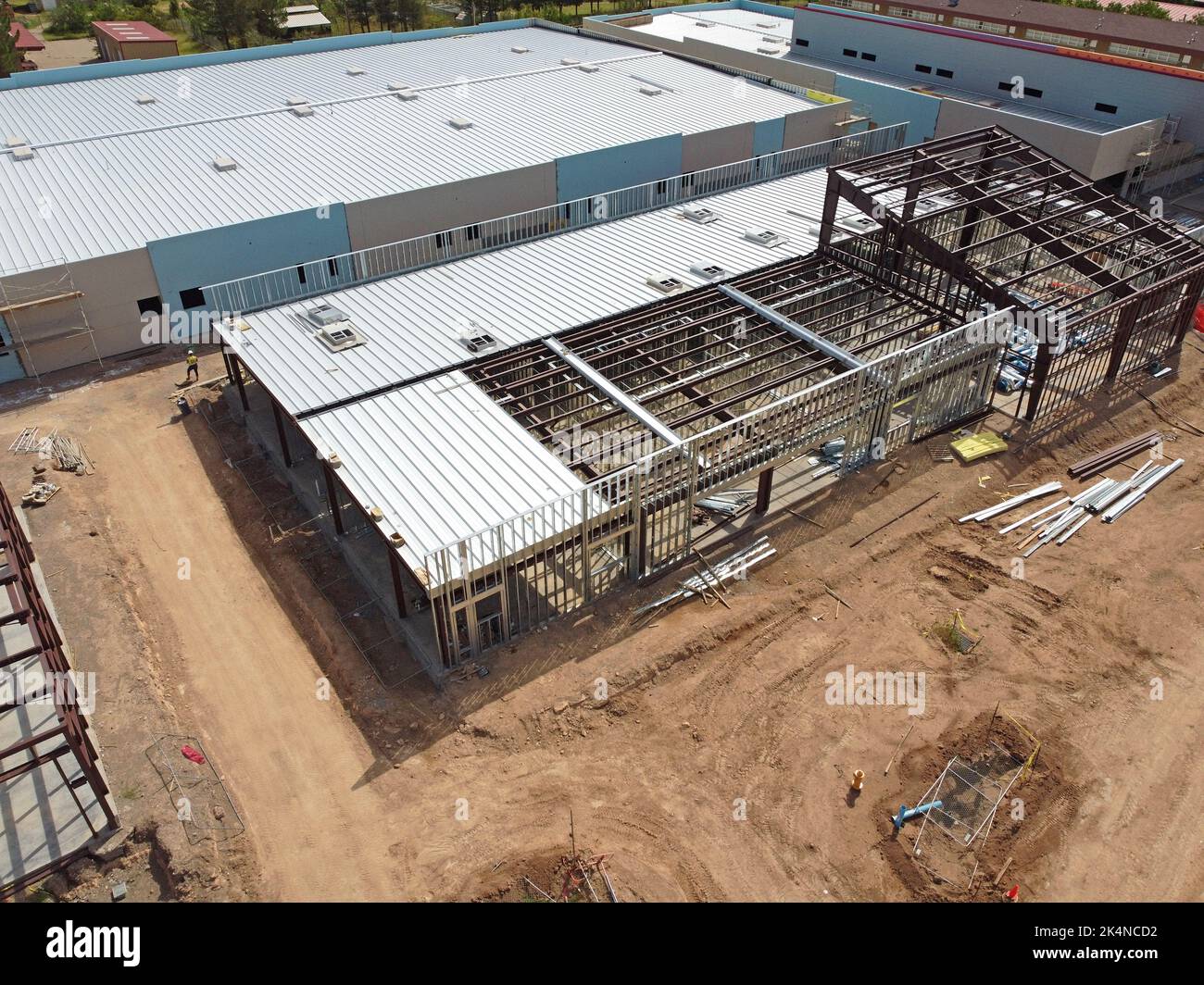 Aerial view of a construction site in Arizona Stock Photo - Alamy