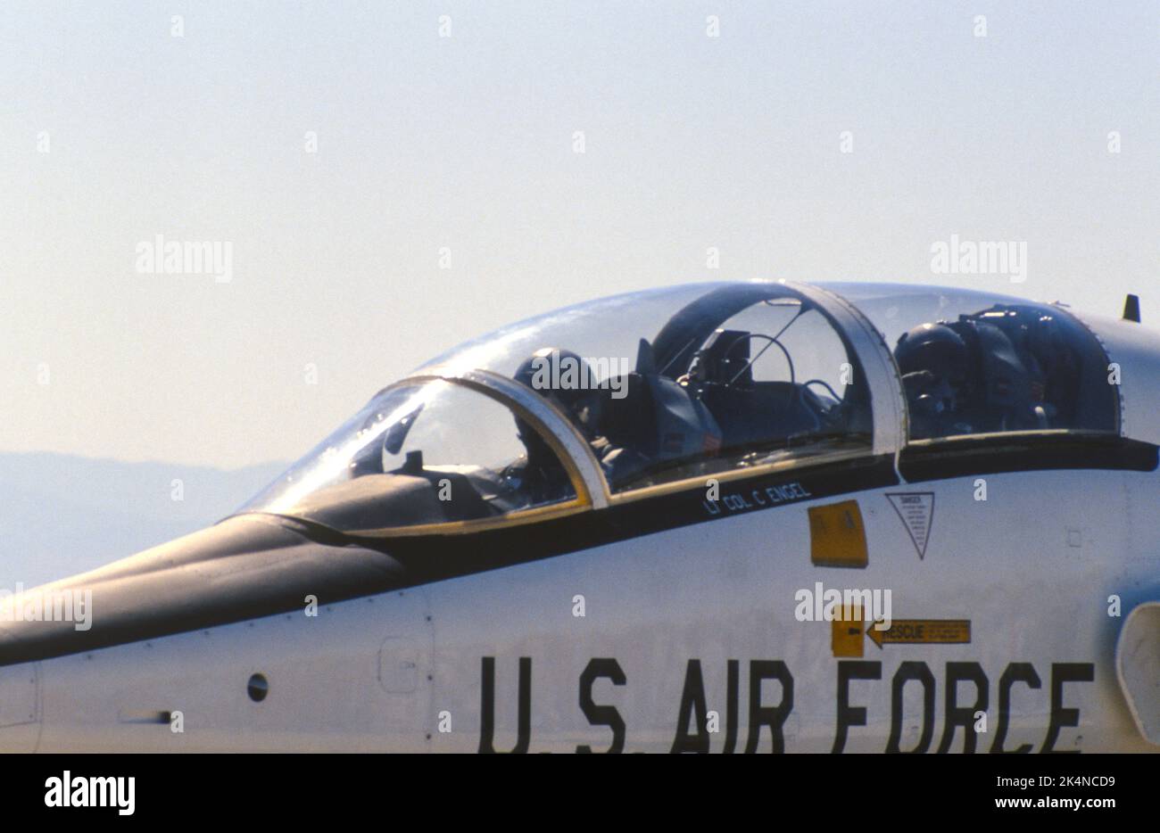 Pilots in their USAF T-38 Talon Stock Photo - Alamy