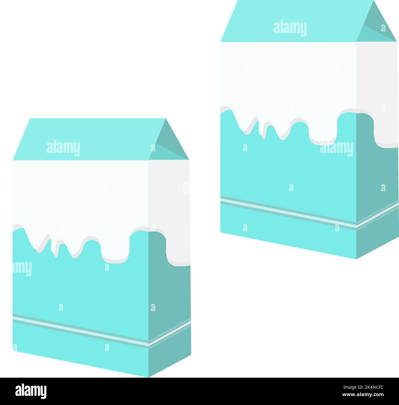 Milk cardboard box on Stock Vector Images - Alamy