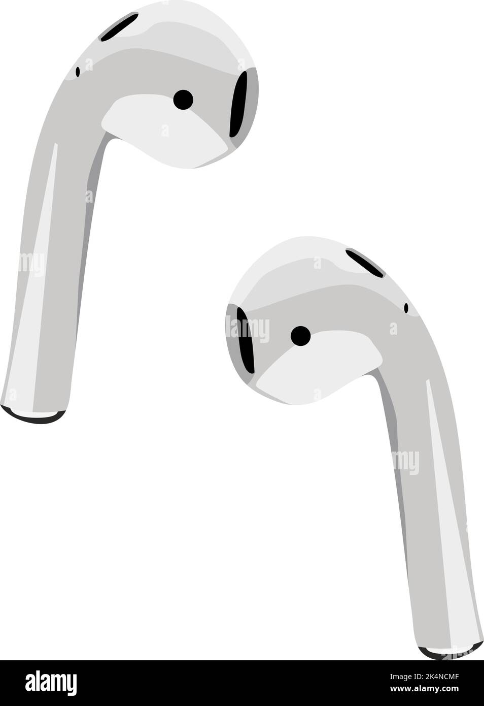 Air pods on white Stock Vector Images - Alamy